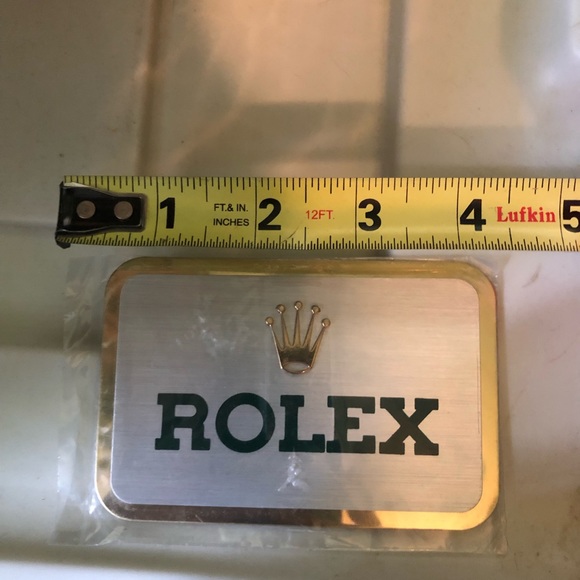 Rolex | Other | Giant Rolex Employee Badge Label | Poshmark